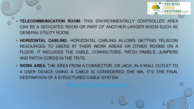 How Do Structure Cabling Components Work Pptx