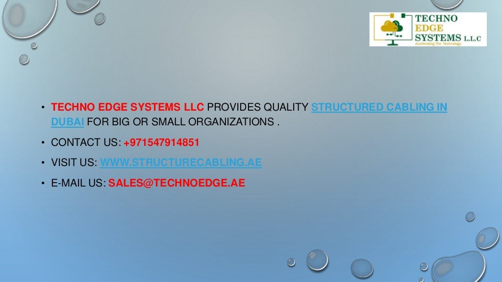 How Do Structure Cabling Components Work Pptx