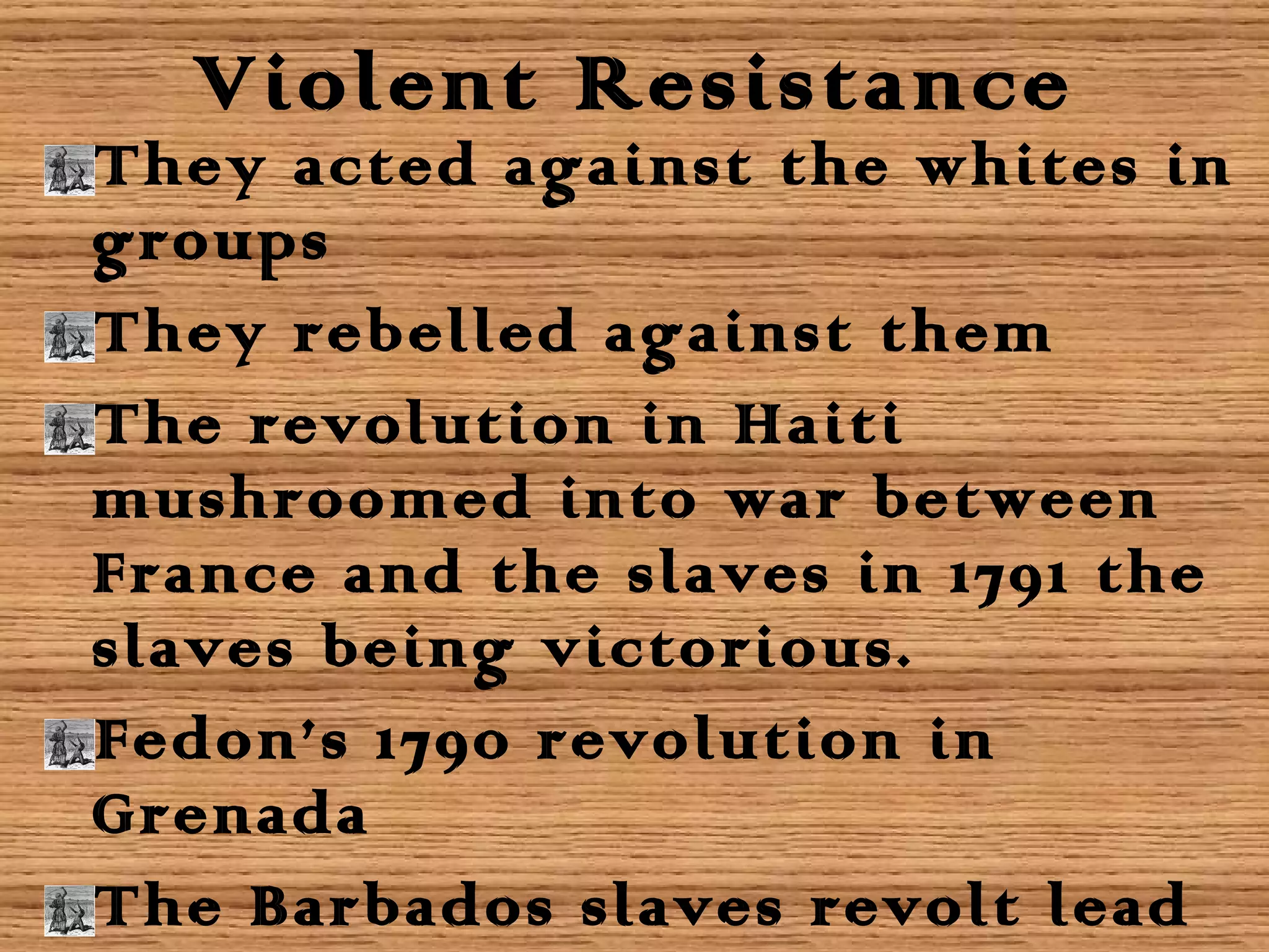 How do the caribbean people respond to oppression | PPT