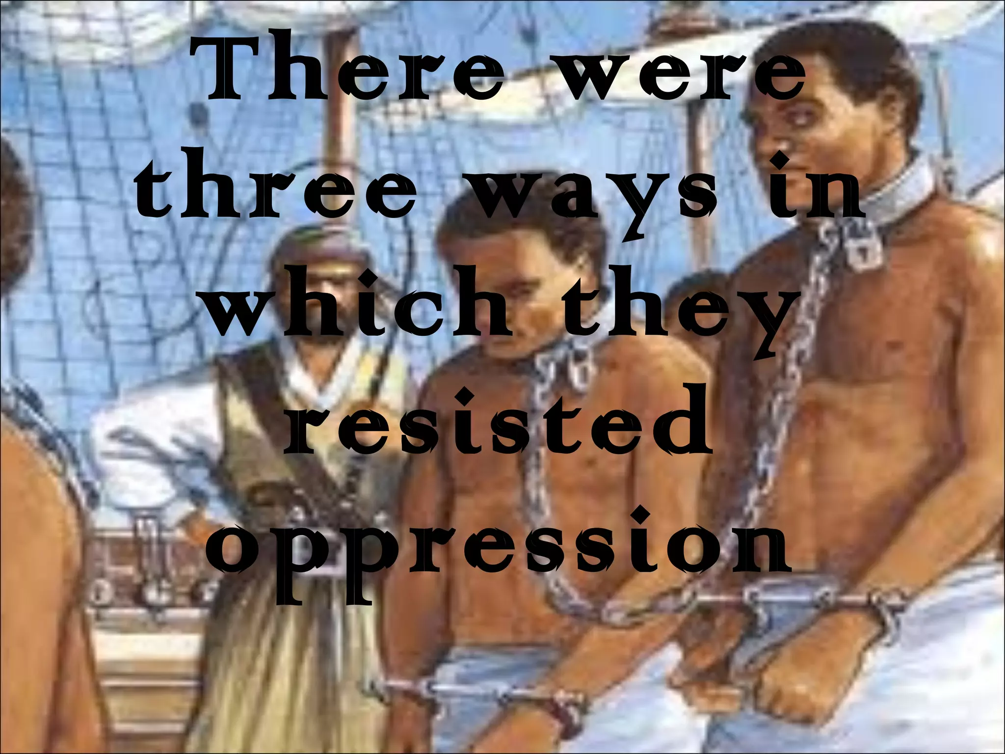How do the caribbean people respond to oppression | PPT
