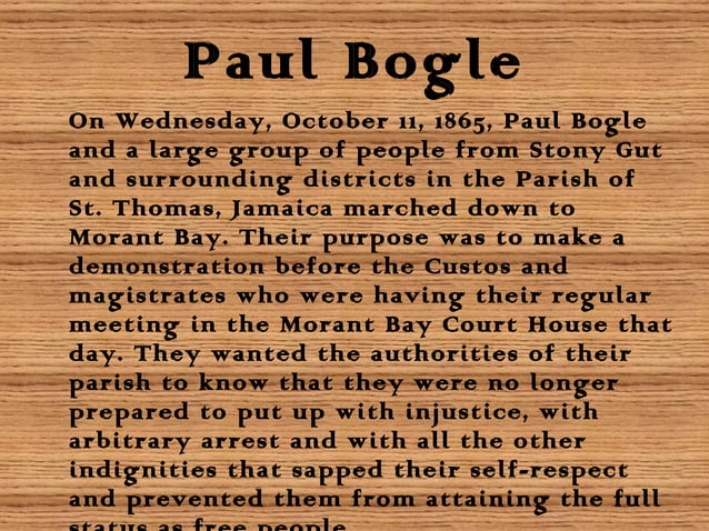 How do the caribbean people respond to oppression | PPT