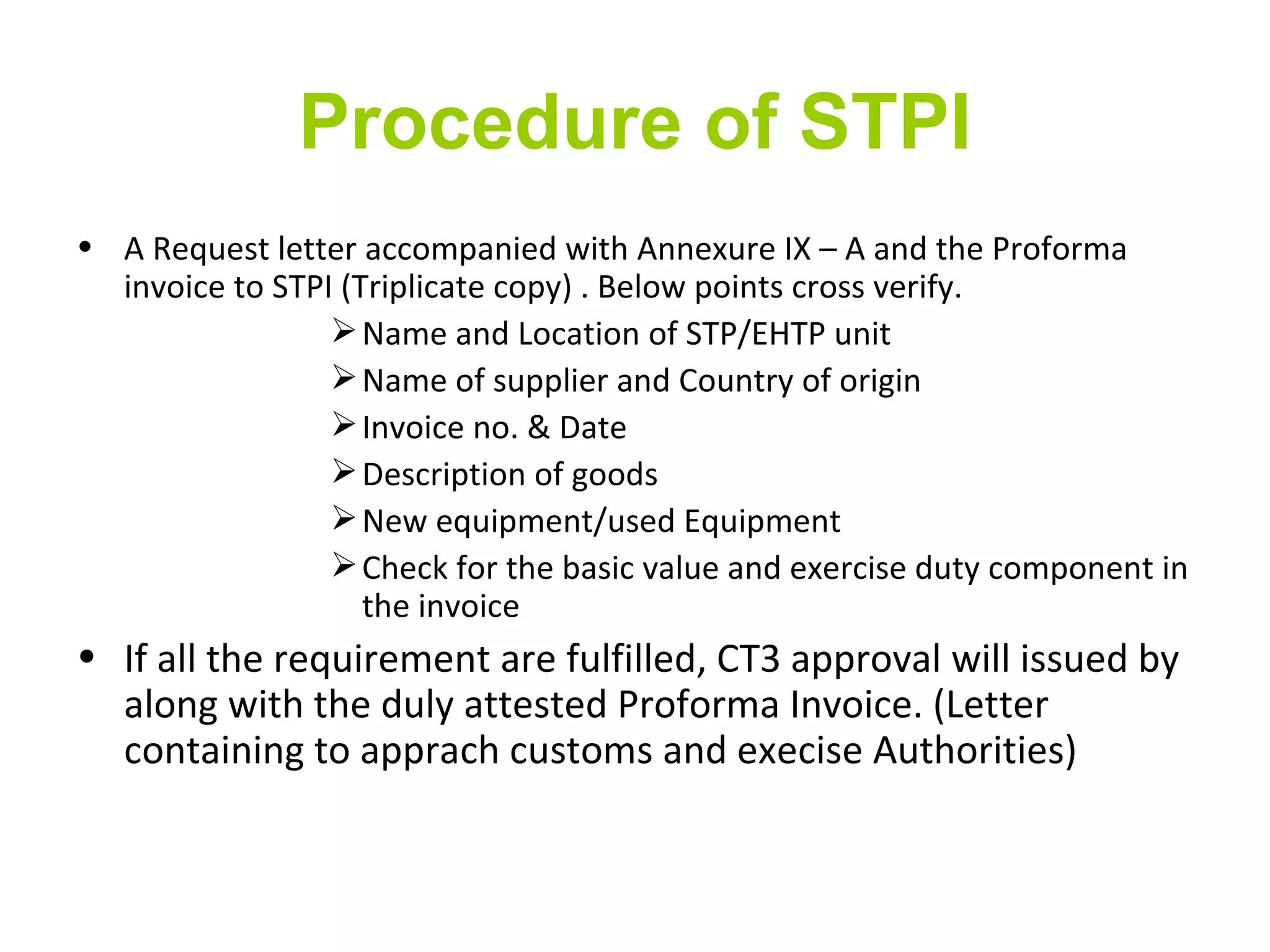 Checklist for CT3 Exemption | PPT