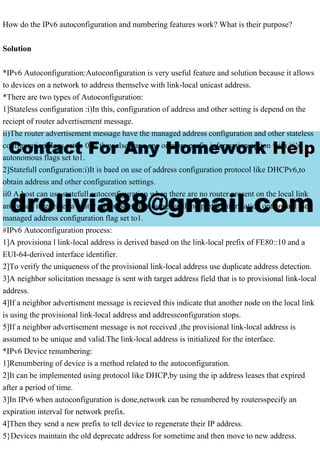 How do the IPv6 autoconfiguration and numbering features work What .pdf