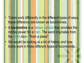 How Trains Move | PPT