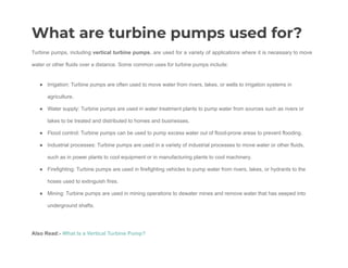 How Do Vertical Turbine Pumps Work? | PPT