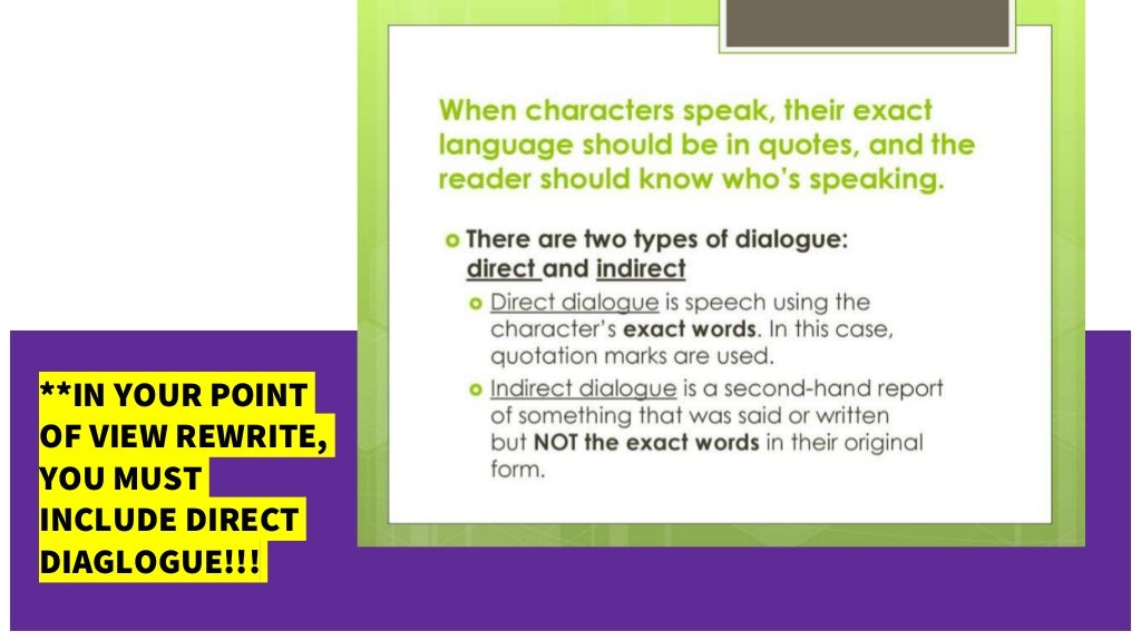 How do we correctly include dialogue into our writing_ .pptx