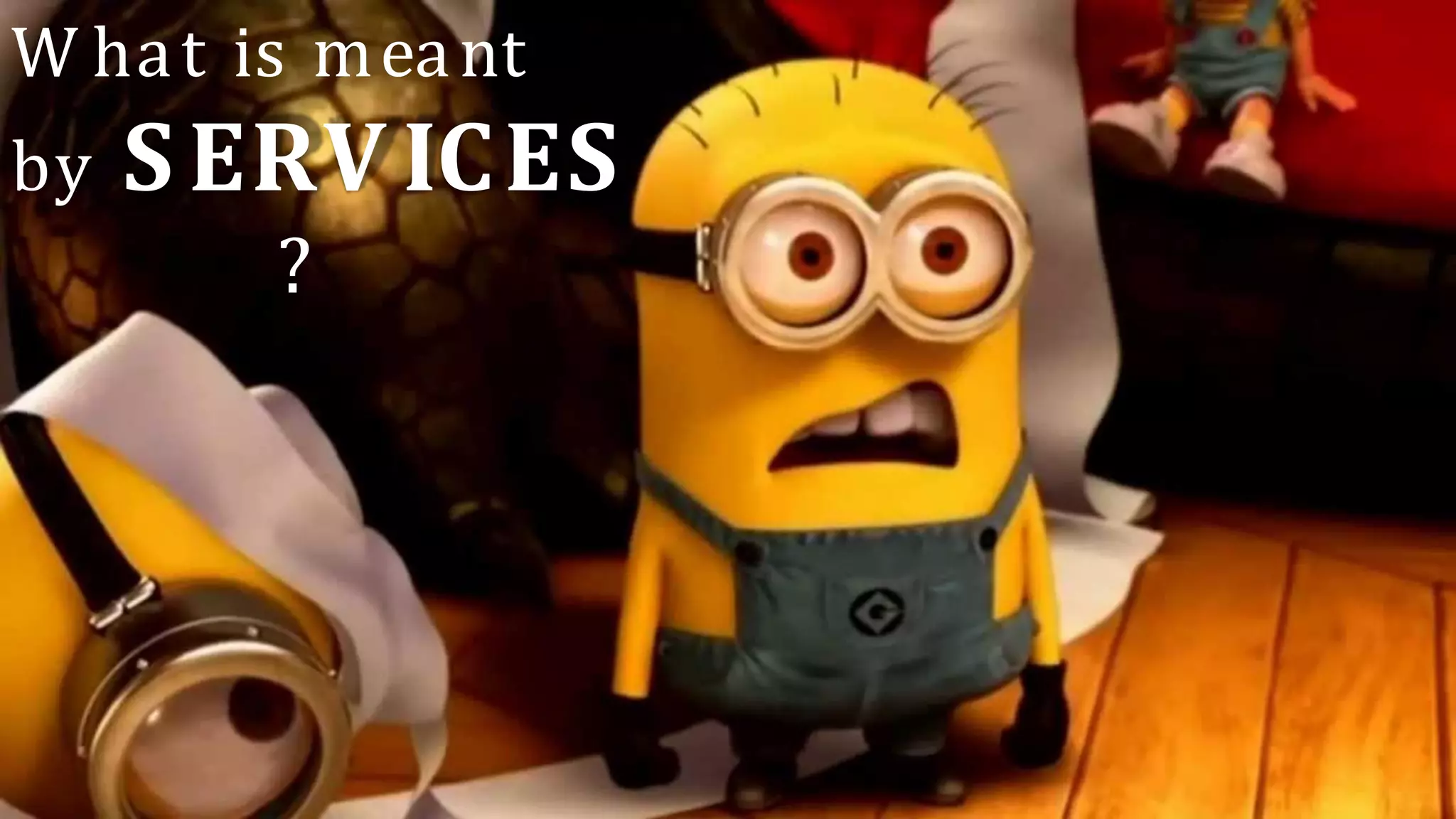 How do we define and classify services and how do they differ from ...