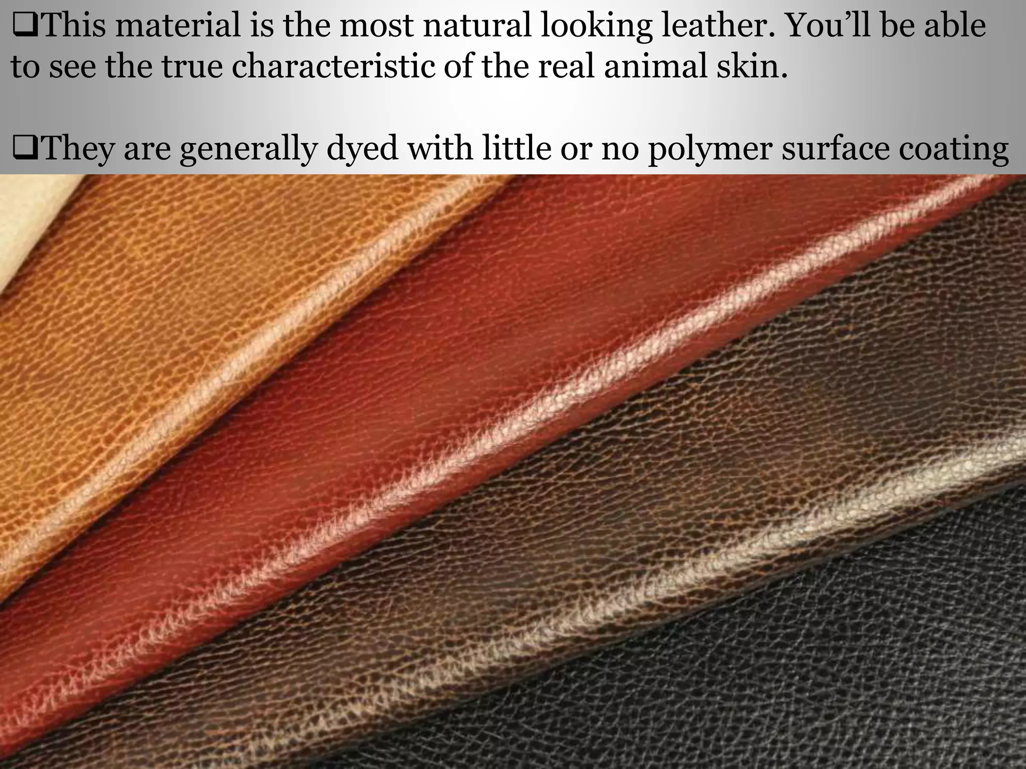 How do we know quality leather | PPTX