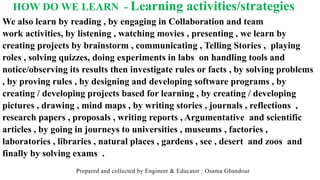 How do we learn ? | PPT