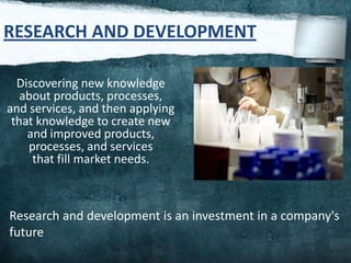 How do we measure of r & d (research and development) in companies | PPT