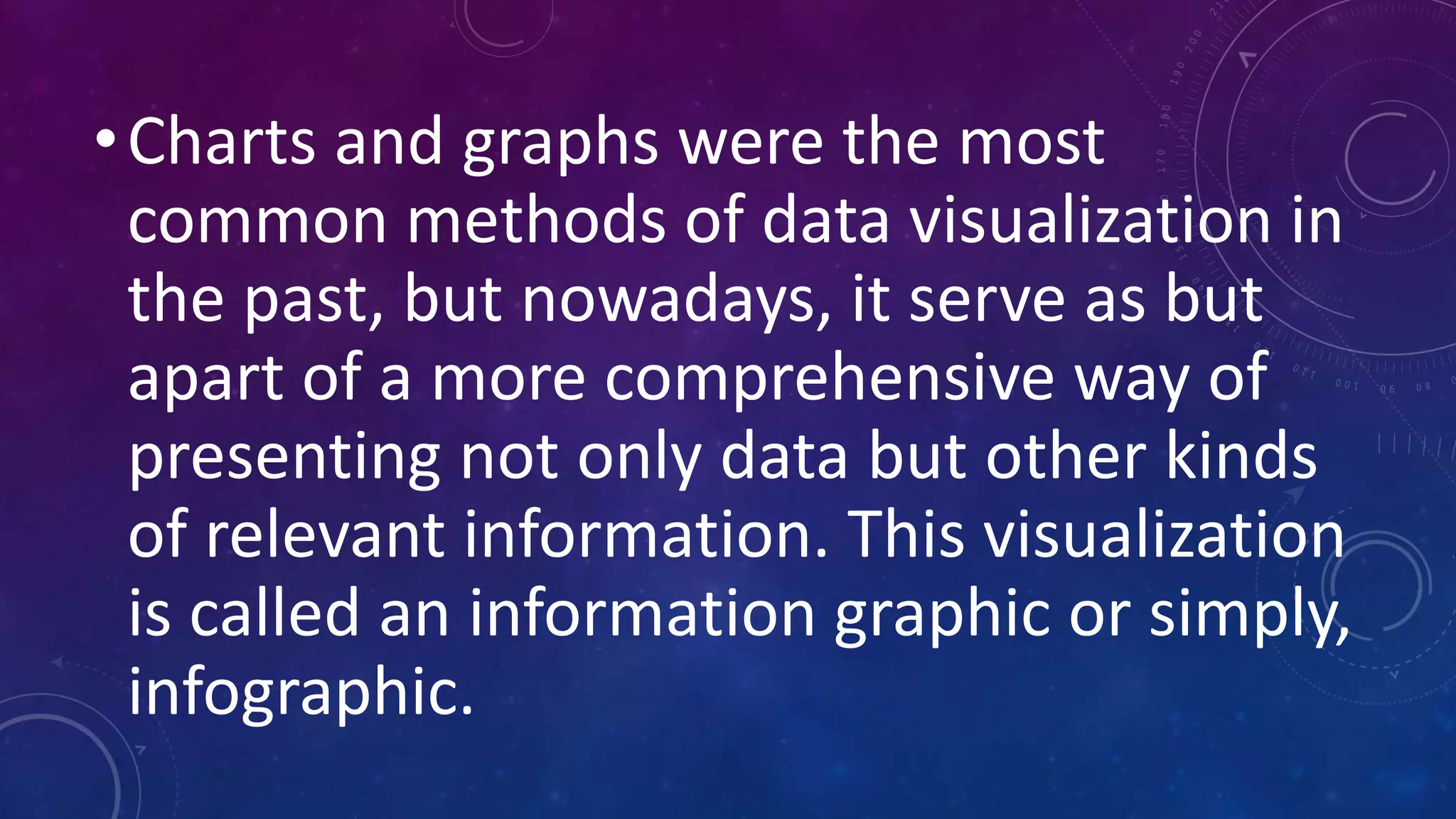 How do we use infographics to present the | PPTX
