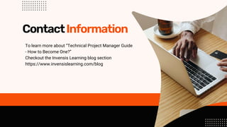How Do You Become a Technical Project Manager | Invensis Learning | PPT