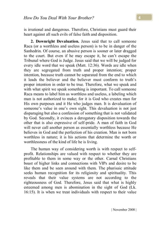 How do you deal with your brother | PDF