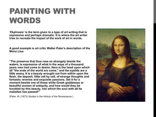 How do you describe an artwork | PPT