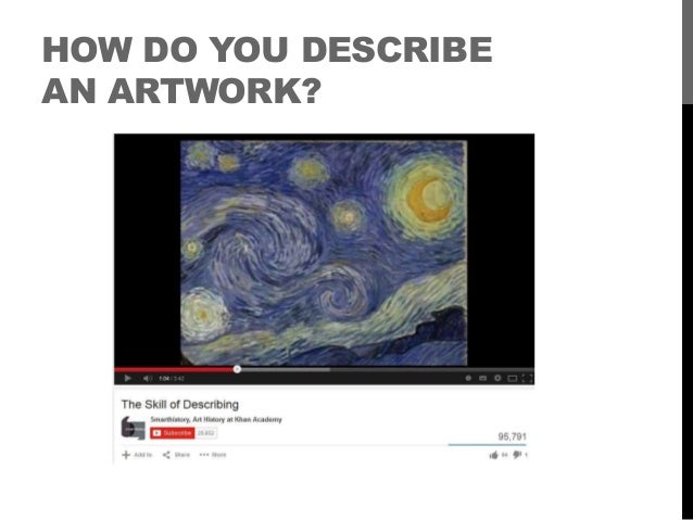 How do you describe an artwork