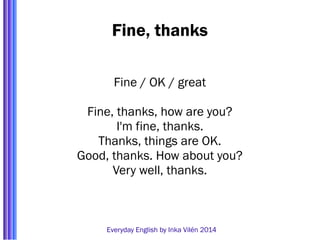 How do you do? and How are you? | ODP