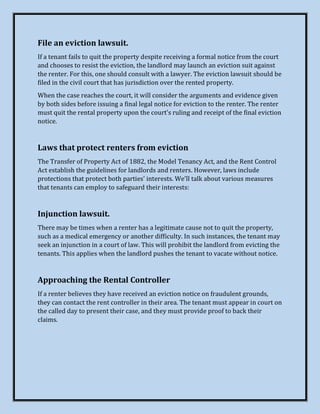 How do you evict a troublesome tenant as a landlord in India.pdf