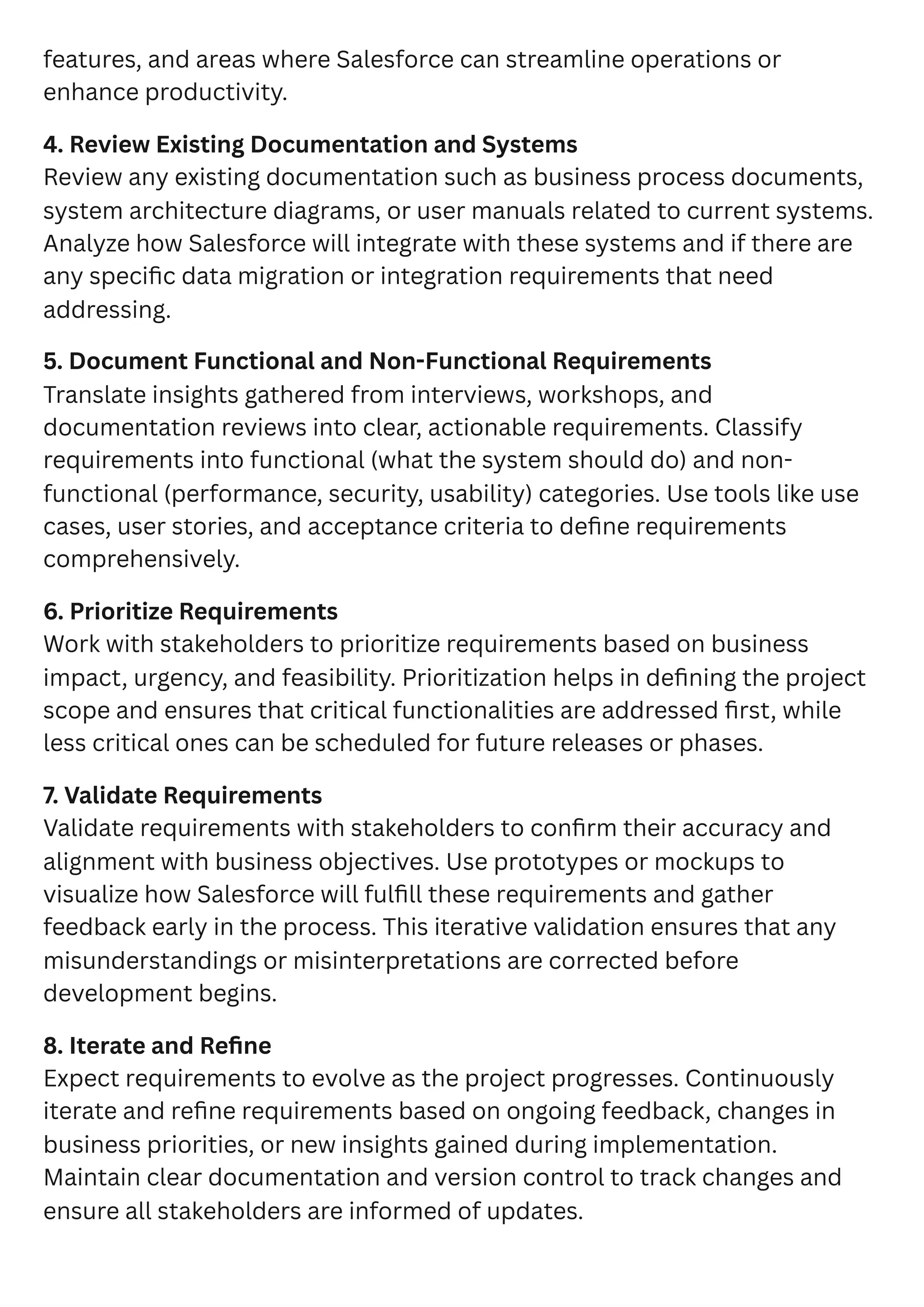 How Do You Gather Business Requirements for Salesforce Projects | PDF