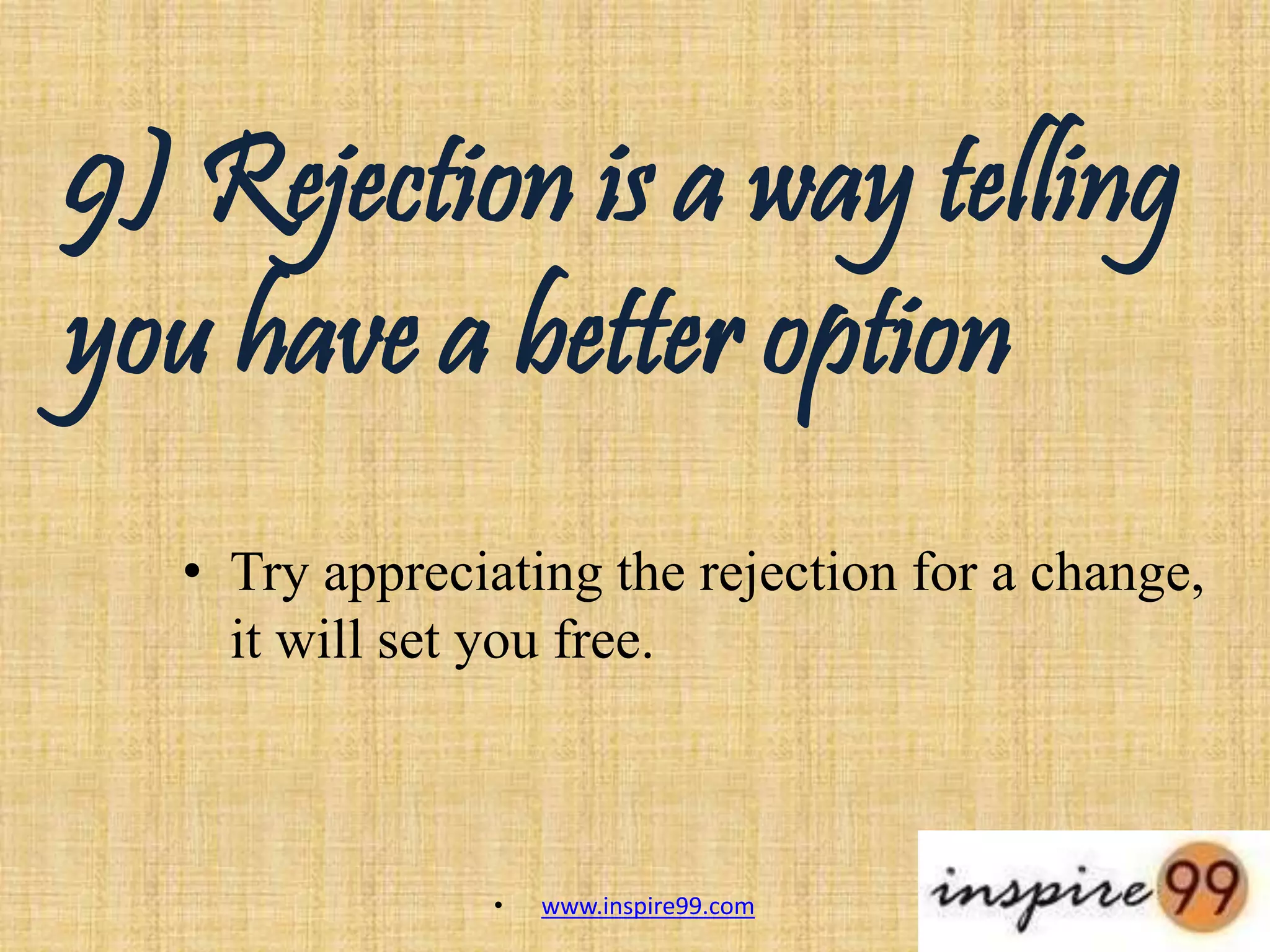 How do you handle rejection | PPTX
