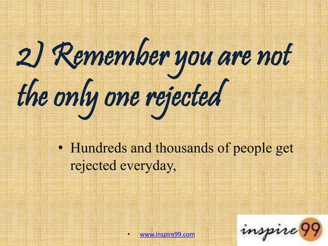 How do you handle rejection | PPTX