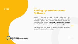 Implementing a Barcode System in Manufacturing: A Step-by-Step Guide | PDF