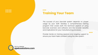 Implementing a Barcode System in Manufacturing: A Step-by-Step Guide | PDF