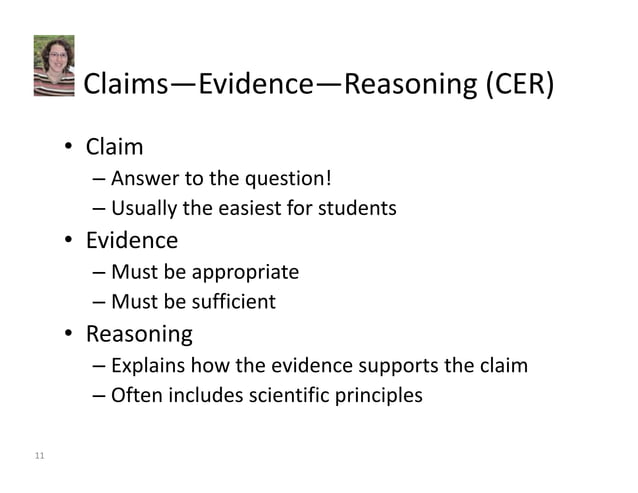 Claim, Evidence, and Reasoning | PDF