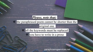Professional Way to Paraphrasing: How Do You Paraphrase? | PPTX