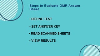 How do you read an OMR Answer sheet- Yoctel Solutions | PPTX