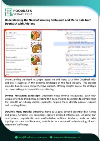 How Do You Scrape DoorDash Restaurant And Menu Data For Culinary ...
