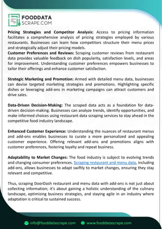 How Do You Scrape DoorDash Restaurant And Menu Data For Culinary ...