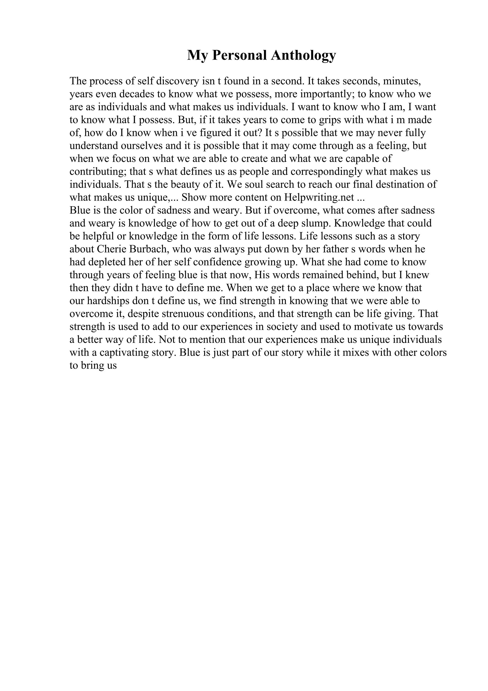 How Do You See Yourself In 10 Years Essay | PDF