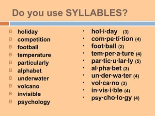 How do you spell? | PPT