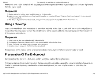 How Do You Take AVB (Already Vaped Bud) and Turn It into Cannabis Oil ...
