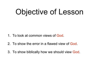 How do you view god | PPT
