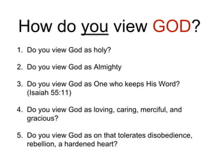How do you view god | PPT