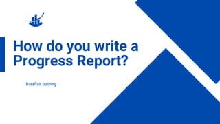 How do you write a Progress Report.pdf