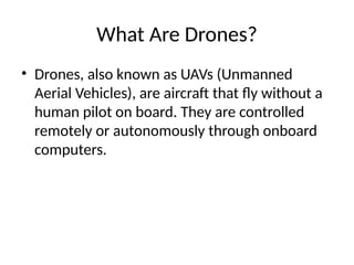 How_Drones_Fly - Explain the process of flying | PPT