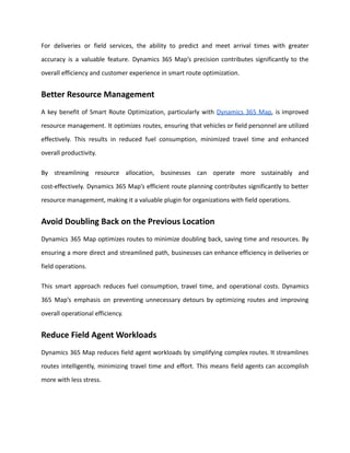 How Dynamics 365 Map Offers Optimized Route Plotting for Field ...