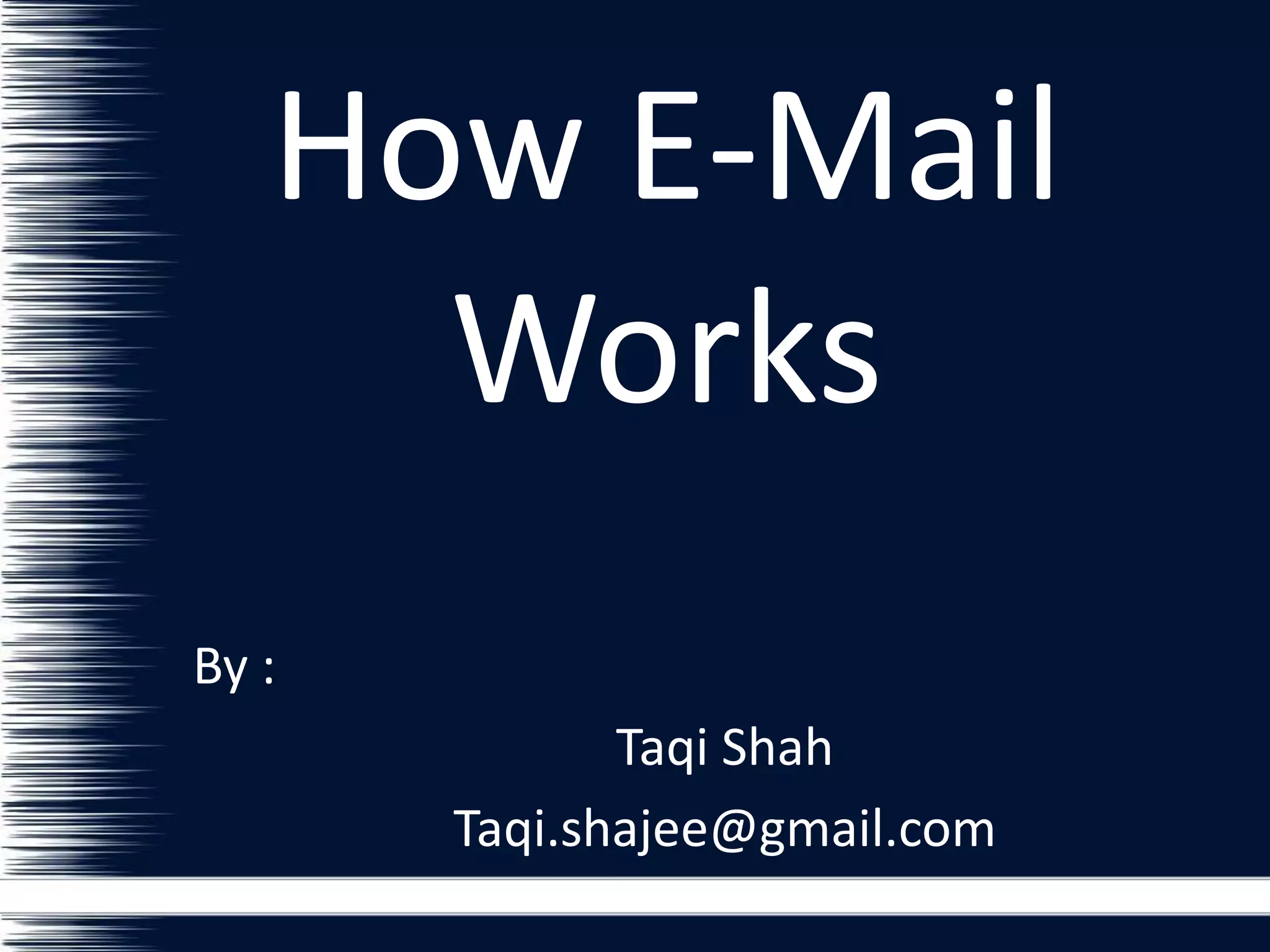 How e mail works | PPTX