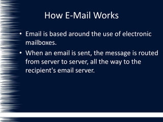 How e mail works | PPTX