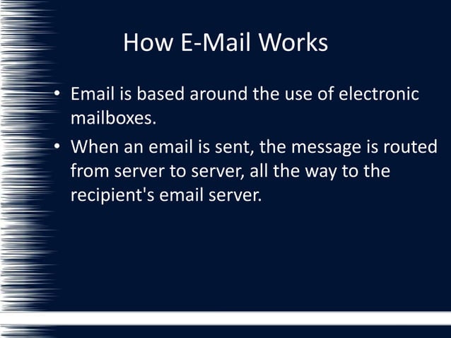 How e mail works | PPTX