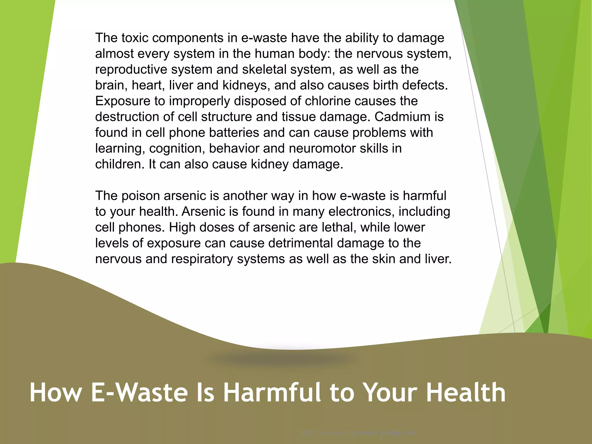 How e waste is harmful to your health | PPTX