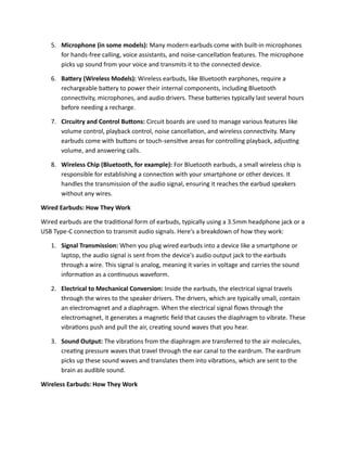 Understanding How Earbuds Work: A Complete Guide | PDF