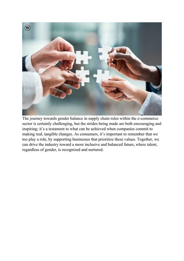 E-commerce Gender Balance In Supply Chain: Howto Fix And Why It Matters ...