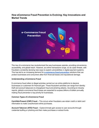 How eCommerce Fraud Prevention is Evolving_ Key Innovations and Market ...