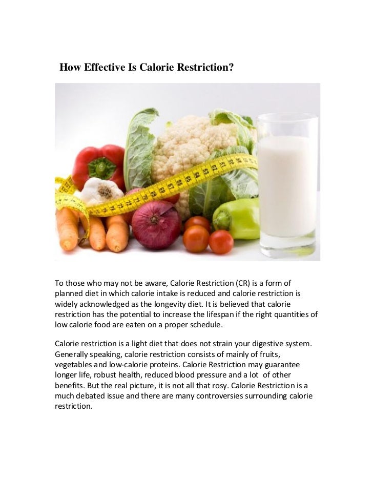 Calorie Restriction With Or Without – VHKTX