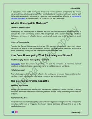 How Effective is Homeopathic Medicine for Anxiety and Stress Relief.pdf