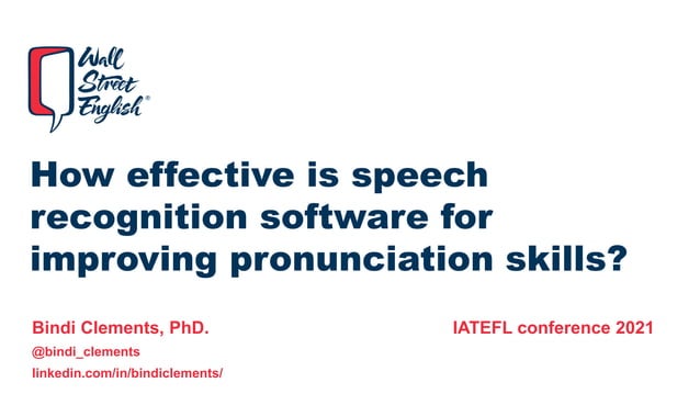 How effective is speech recognition software for improving ...