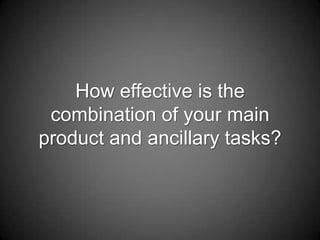 How effective is the combination of your main | PPT